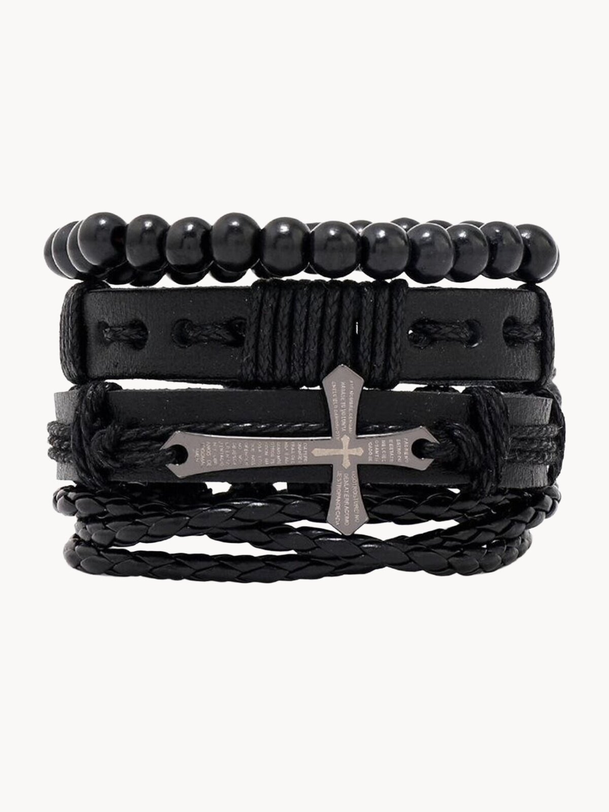 Славянский оберег, набор браслетов, металл, экокожа, дерево