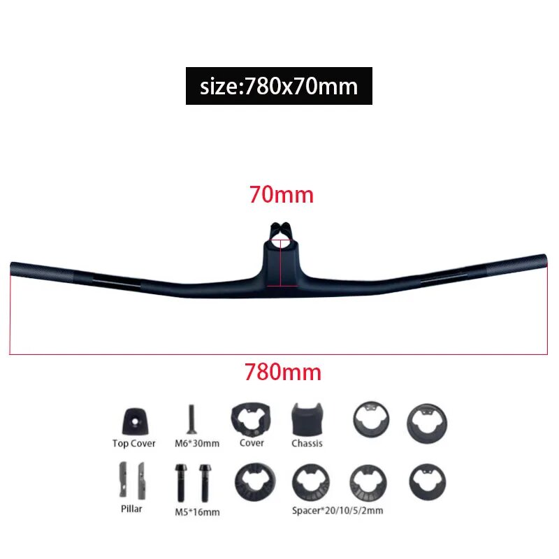 Syncros Fraser IC SL WC Карбоновый руль для MTB черный матовый 700-800 мм -30° 60-100 мм