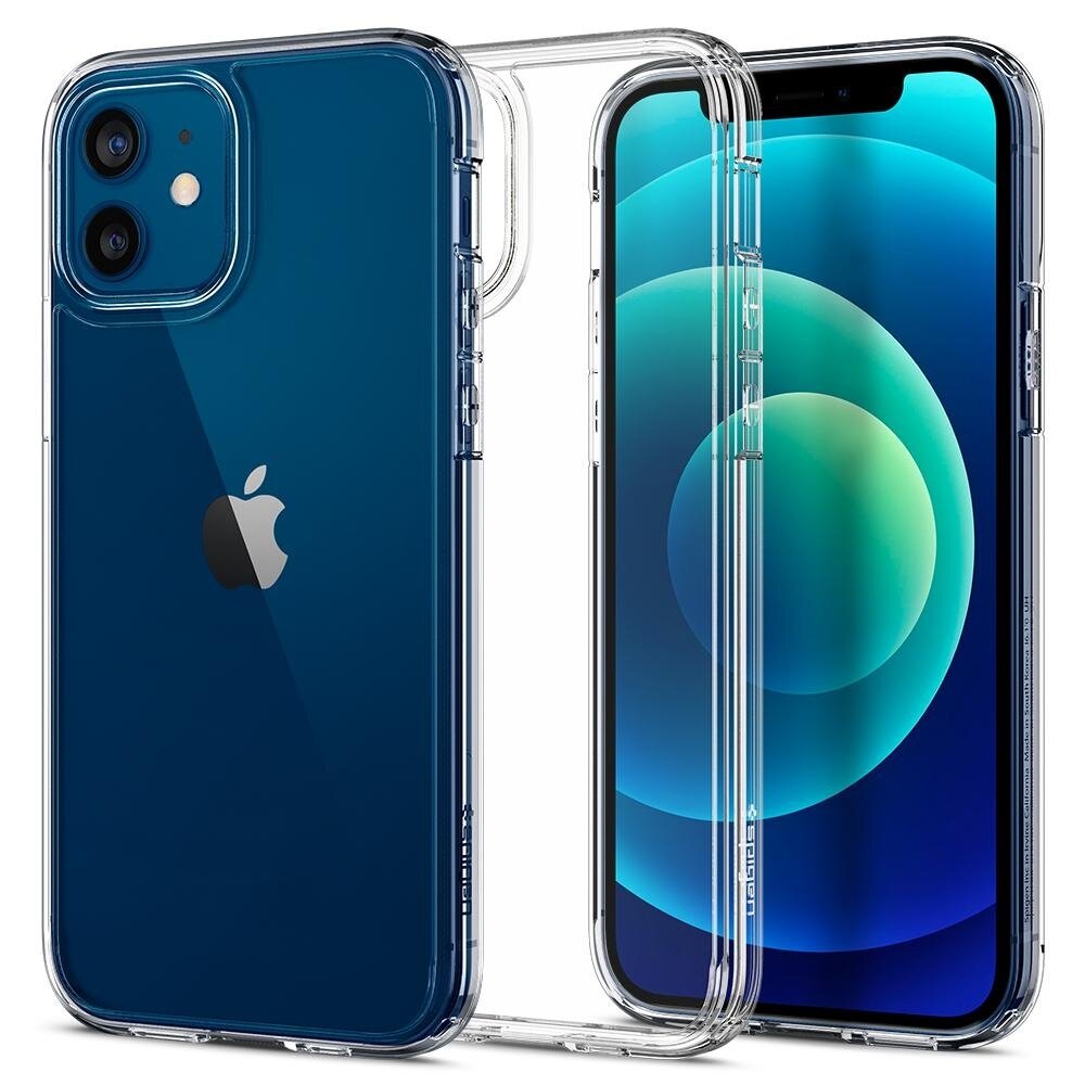 Чехол Spigen на Apple iPhone 12/12 Pro (ACS01702) Ultra Hybrid / Спиген чехол для Айфон 12 накладка, противоударный, с защитой камеры, прозрачный