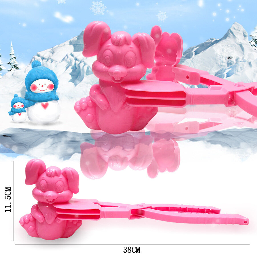 Инструмент для строительства снеговика, игра в снежки, клипса для снежков, снаряжение для снежной битвы, игрушка для детей