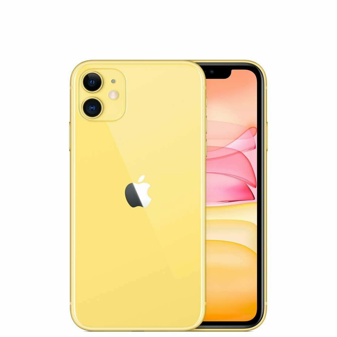 Смартфон Apple iPhone 11 256 ГБ , Dual: nano SIM + eSIM, желтый