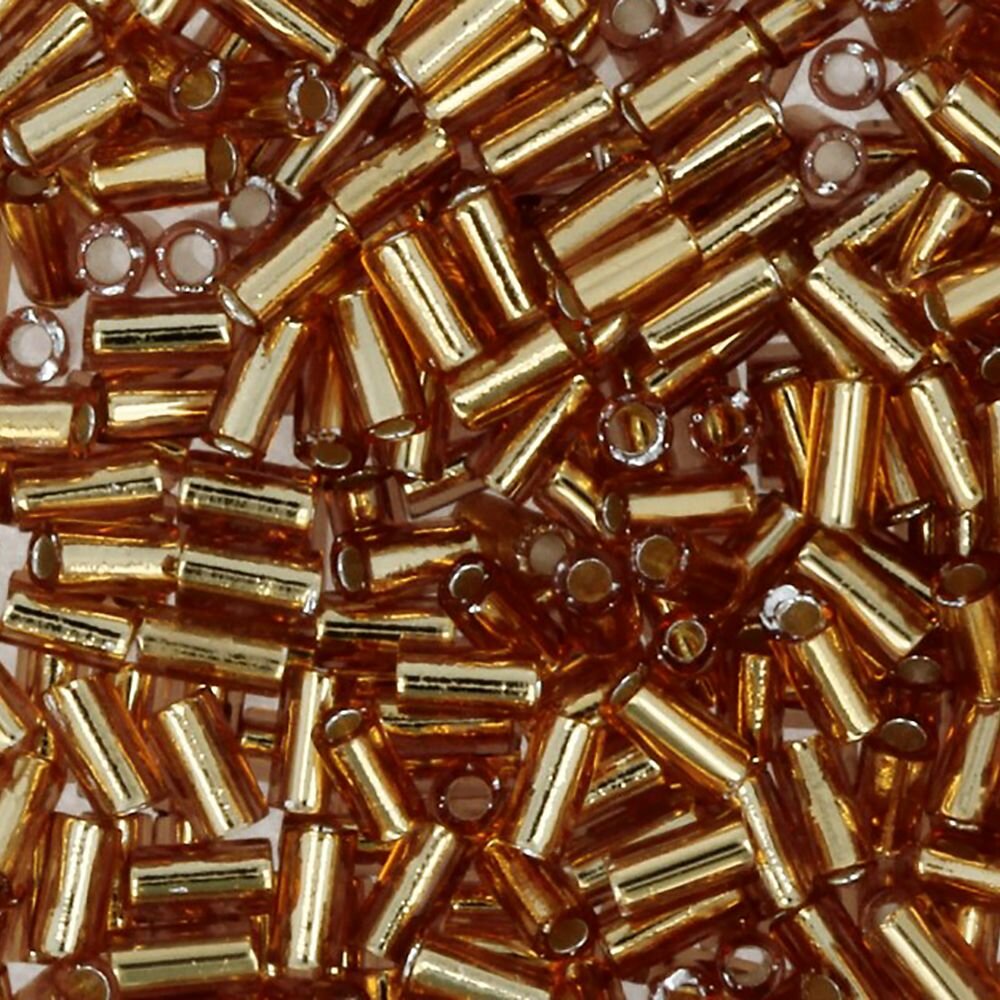 Бисер Япония "TOHO" BUGLE №3 3 мм 5 х 5 г №0022C т. золотистый