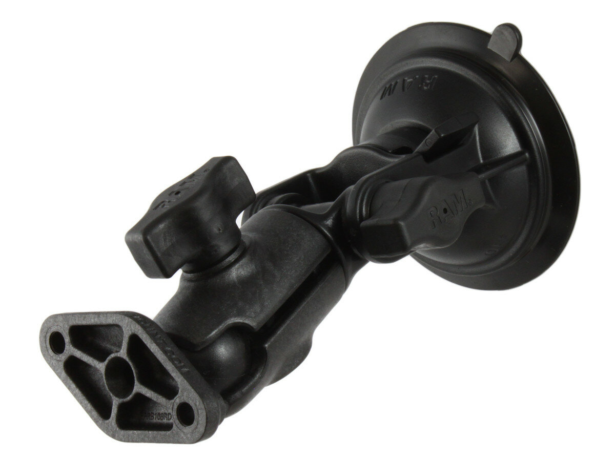 RAP-B-104-224U, композитное крепление с присоской RAM Twist-Lock и ромбом