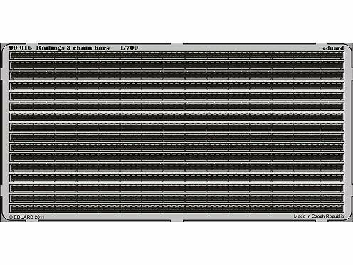 Фототравление 3-х леерное ограждение. Масштаб 1:700