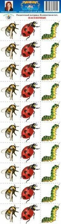 Раздаточный материал "Насекомые"