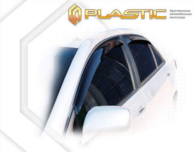 Дефлекторы окон (Classic полупрозрачный) Toyota Camry 2006 - 2009 г. в. СА Пластик (Арт. 2010030301075)
