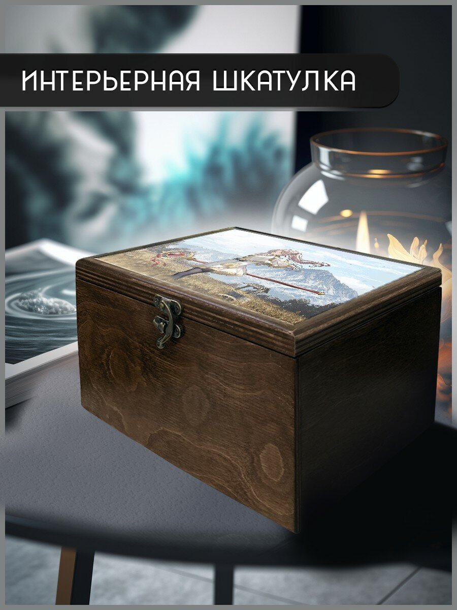 Шкатулка интерьерная для украшений универсальная 22x17x12 см аниме провожающая в последний путь Фрирен (ферн, старк) - 660