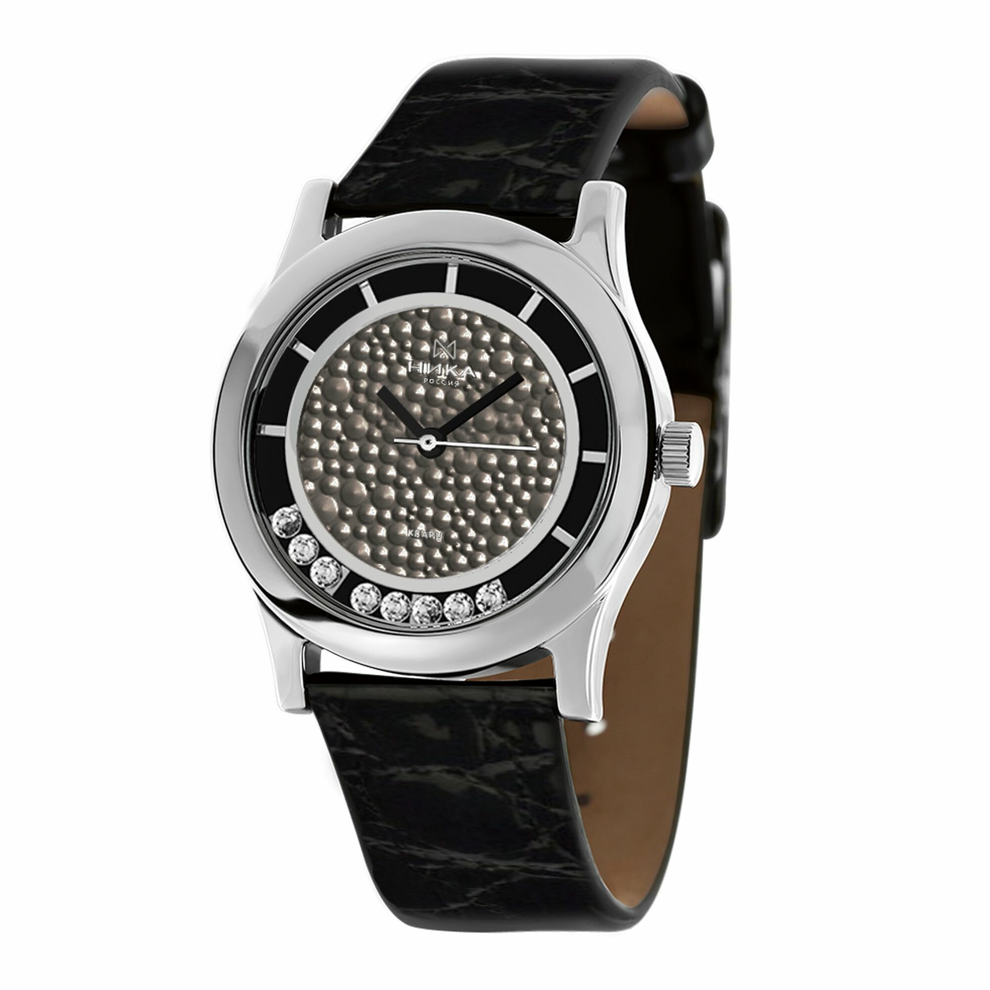 Наручные часы, серебро, фианит