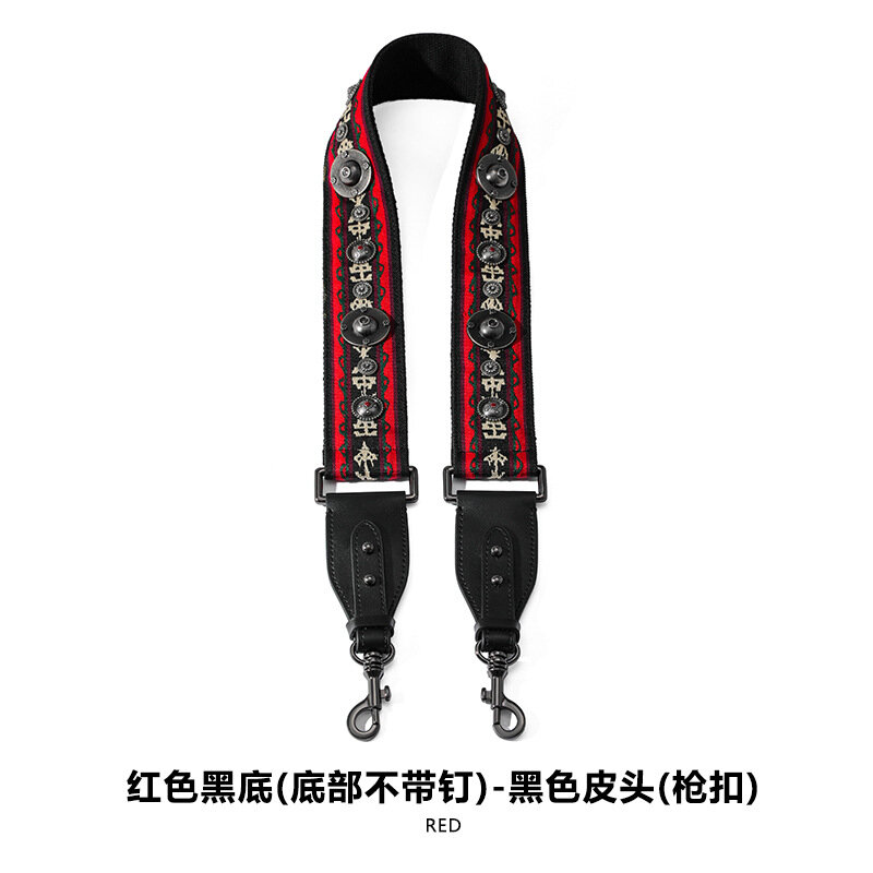 Ремень для седельной сумки Ma Huangshi MHS-F-64, кожаный, с заклепками