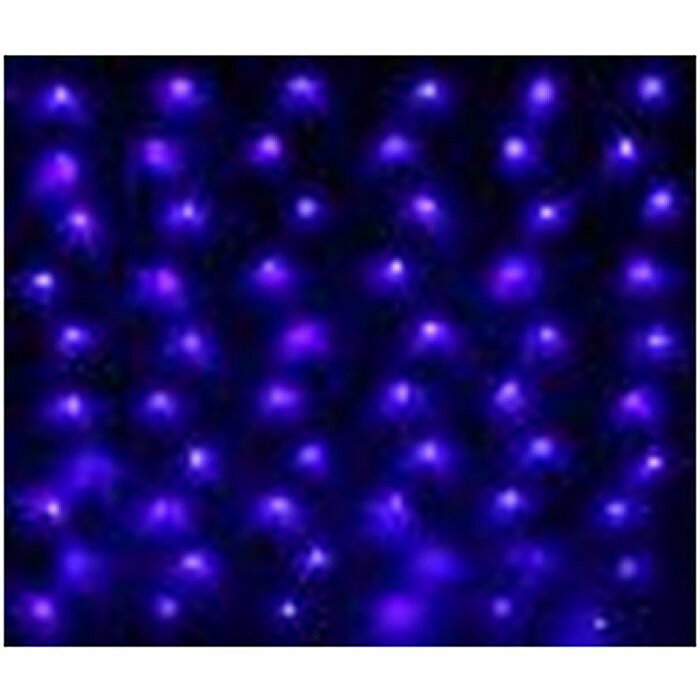 Гирлянда электрическая уличная сетка 2*1,5м 192LED цвет синий (светлый провод) 8режимов арт.183-0007