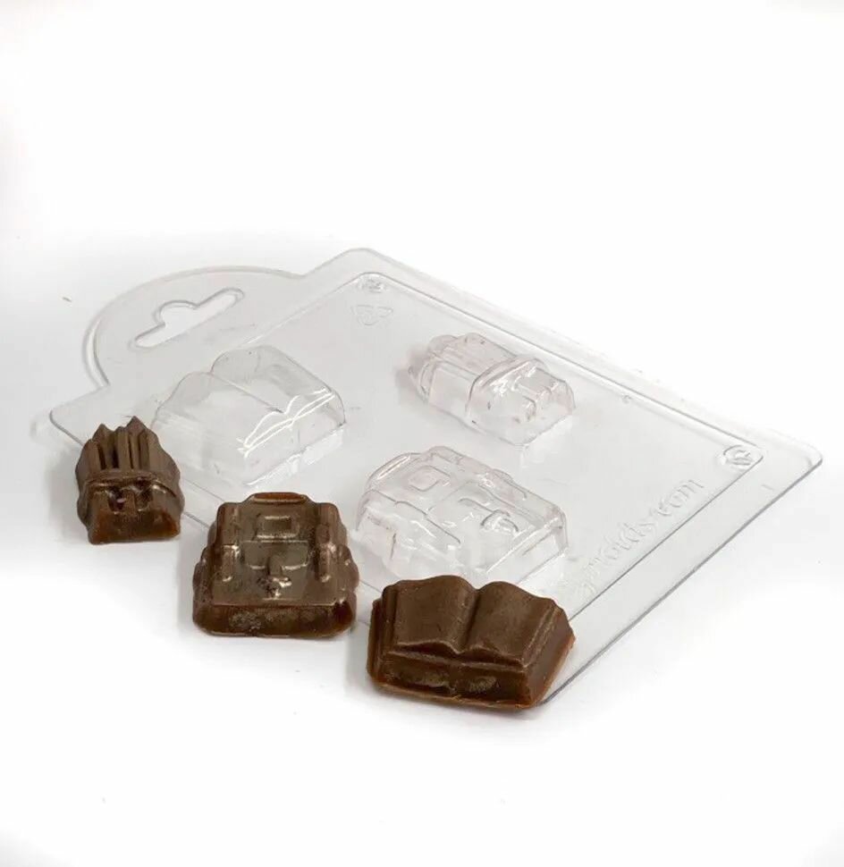 Формочка для мыла, шоколада, мармелада: Школьный набор мини форма пластиковая Молд из толстого пластика