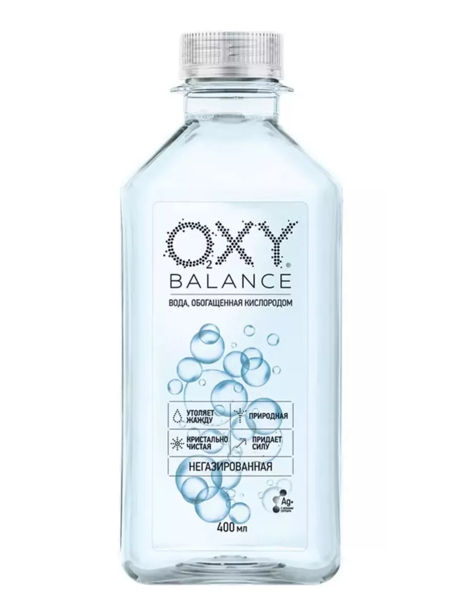 Вода Oxy Balance, "Кислородная", негазированная, 0.4л, в упак. 9шт.