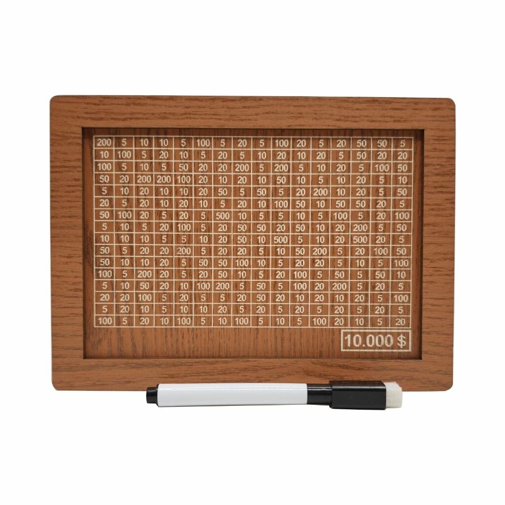 Внутреннее убранство рабочего стола, Деревянная копилка - 10000 долларов