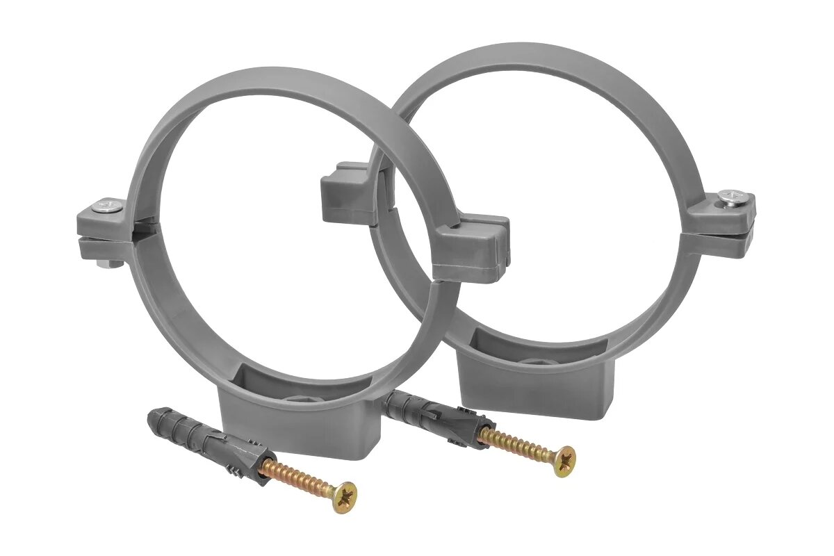 MasterProf одинарный пластиковый кронштейн с дюбелем 110 мм, 2 шт, ИС.130169