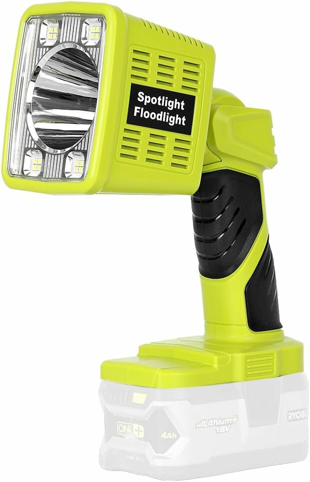 Светодиодный фонарь 18W 1600LM для аккумуляторов Ryobi 18V (аккумуляторы в комплект не входят)