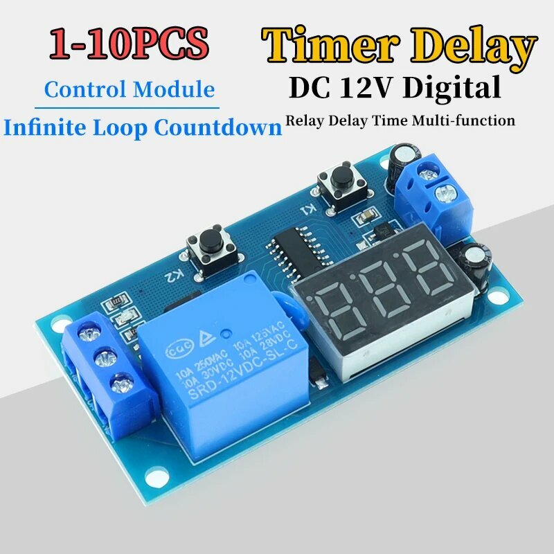 Реле задержки времени DC 12V, 1 Pcs