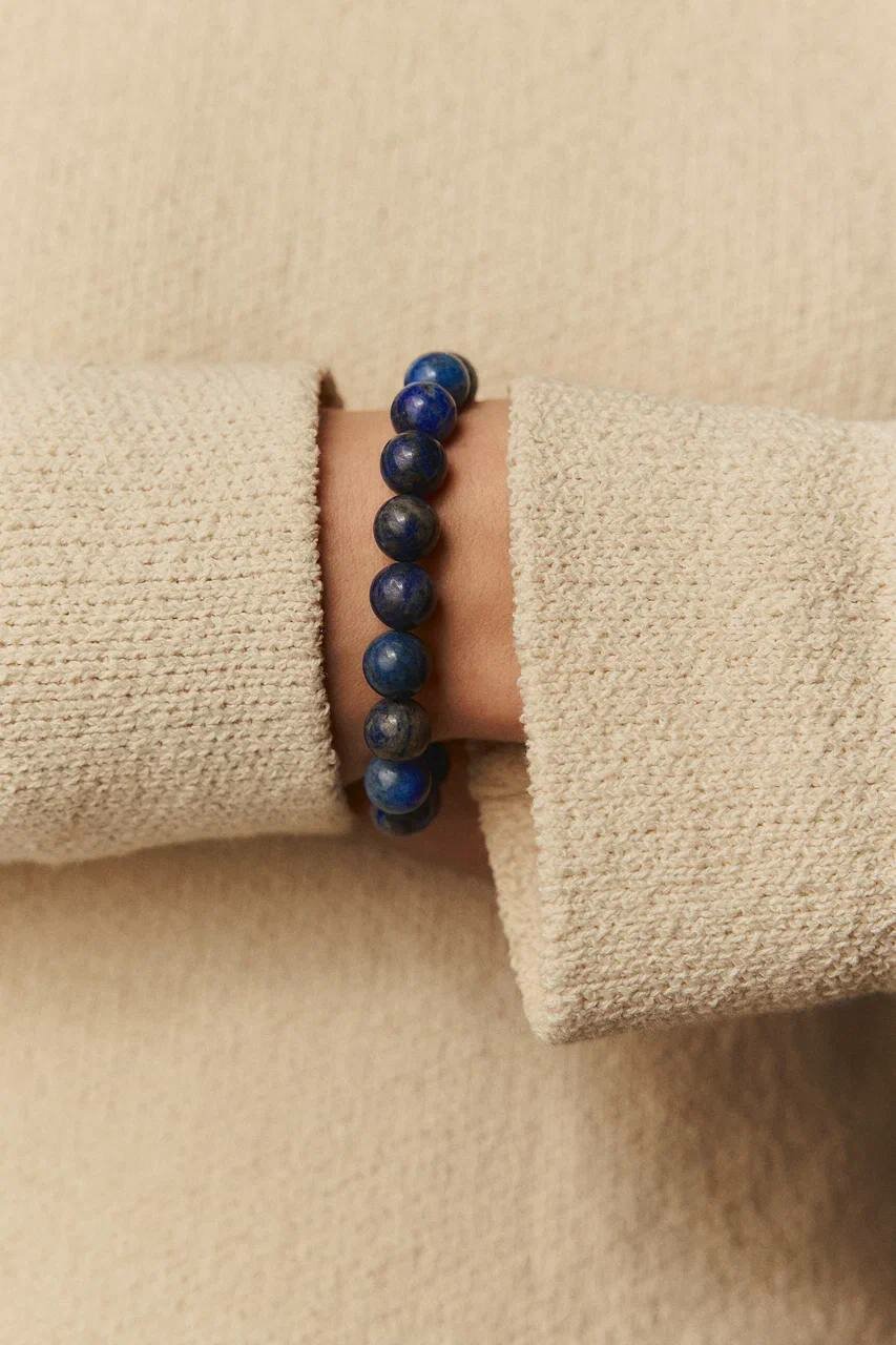 Жесткий браслет, лазурит