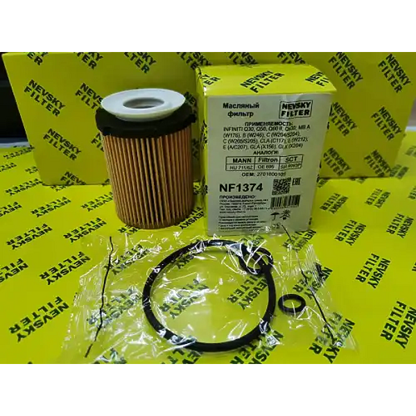 NEVSKY FILTER NF1374 фильтр масляный iq30, q50, q60 II, qx30 mercedes-benz