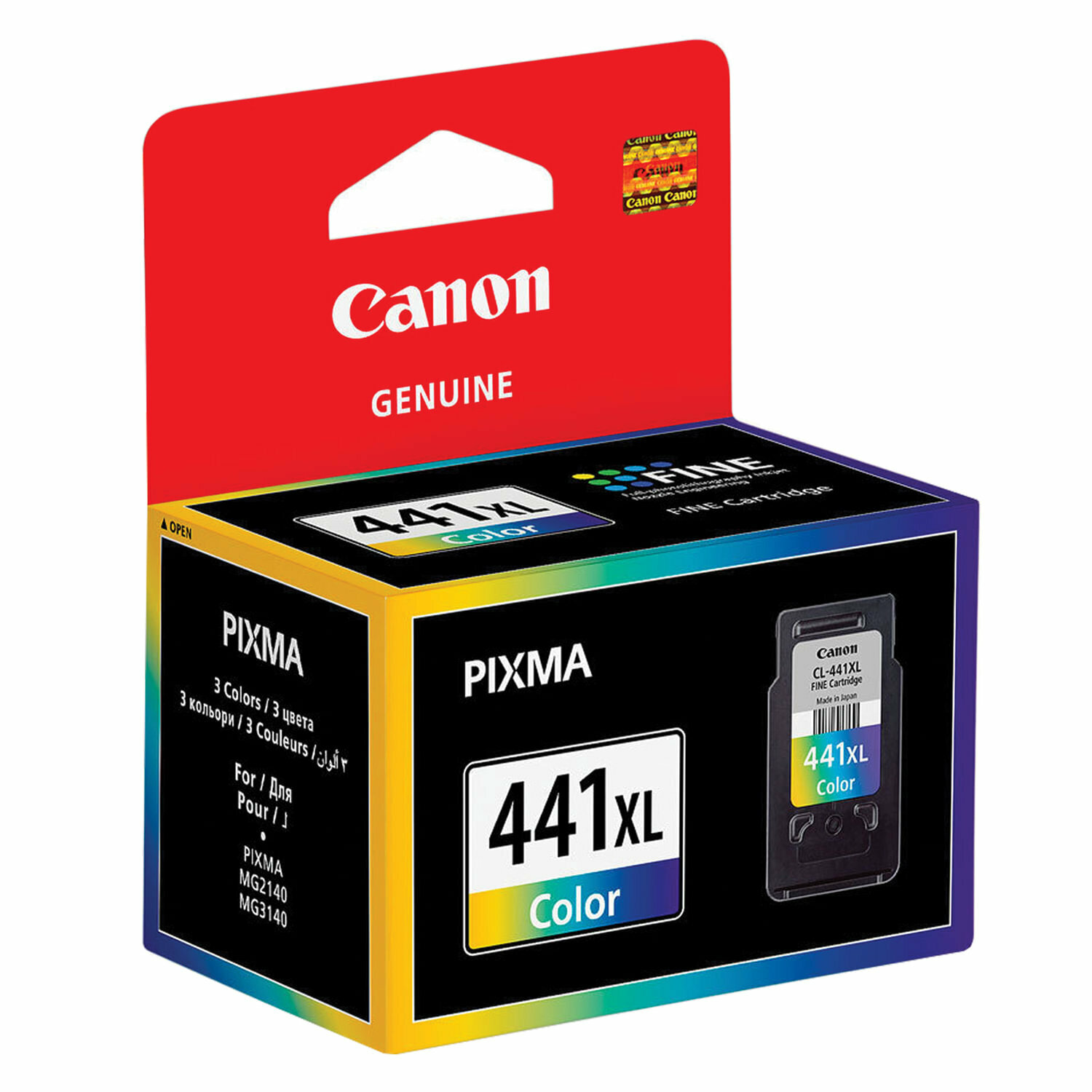 Картридж для струйного принтера Canon CL-441XL PIXMA MG2140, 3140, 3540, 4240, цветной (5220B001)
