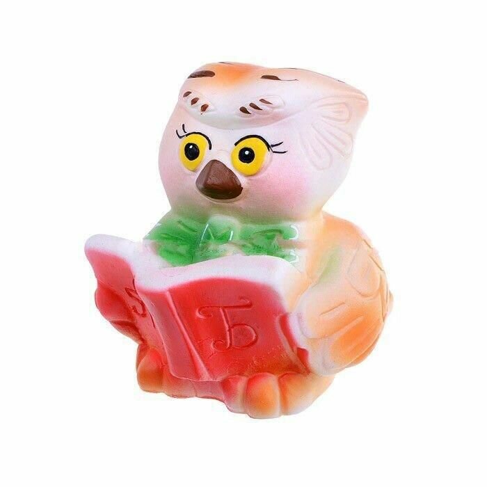 Игрушка для купания ПКФ Игрушки "Сова-учитель", Пластизоль