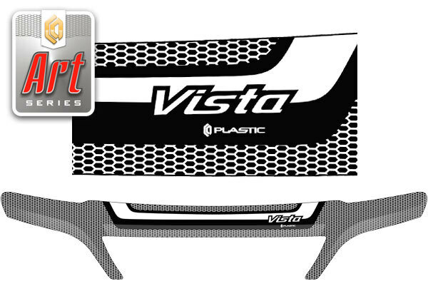 Дефлектор капота (exclusive) (Серия Art графит) Toyota Vista Ardeo