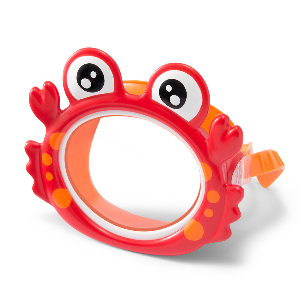 Маска для плавания "Краб/Акула" 55915, детская, регулируемая, поликарбонат.