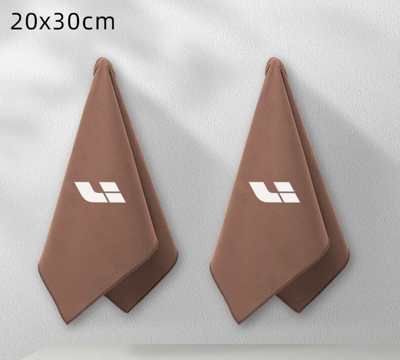 Микрофибра для авто 20х30 см 2 шт Lixiang L7/L9 тряпка для ухода за салоном лейсян