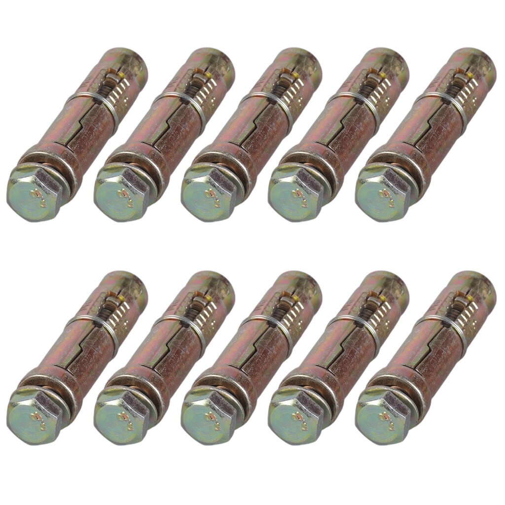 1 комплект из 10 штук, три штуки высокопрочных расширительных болтов