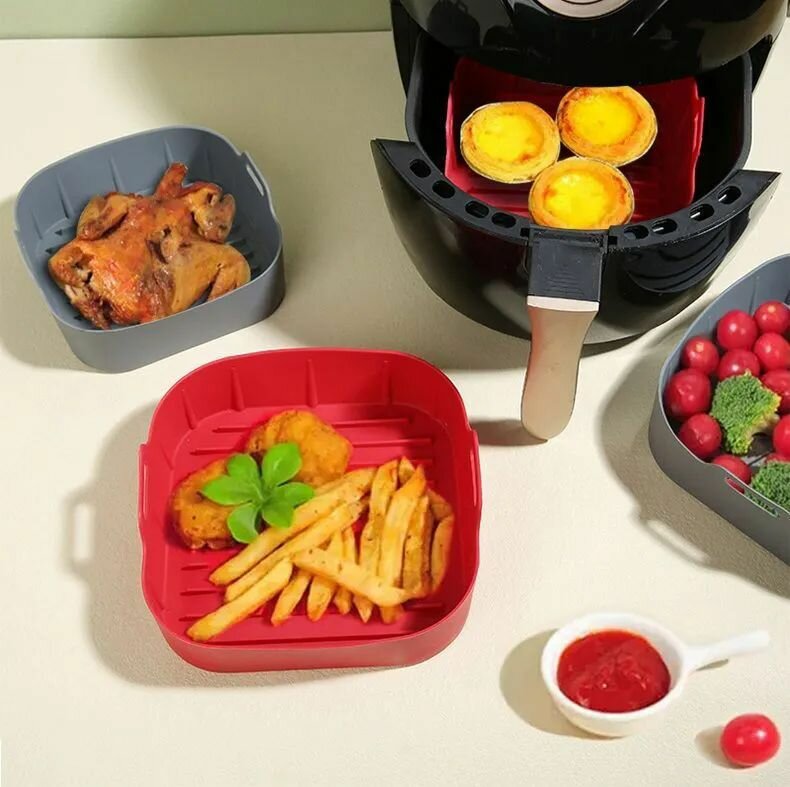 Силиконовая форма для выпечки и запекания - антипригарная, универсальная, для духовки, микроволновки и аэрогриля, пищевой силикон, без BPA, удобная и долговечная