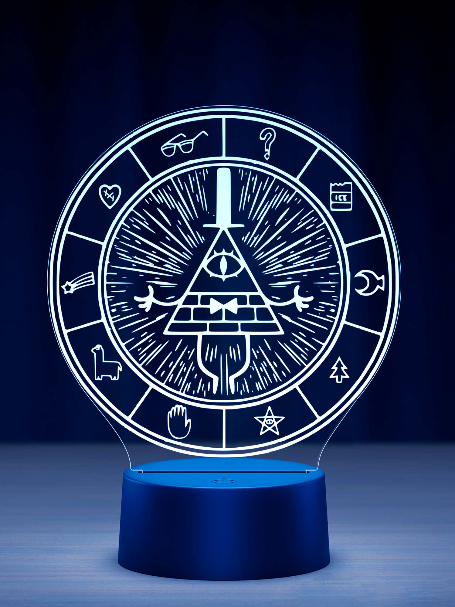 Ночник Мультсериал Гравити Фолз, Билл Шифр - Gravity Falls. Подарок фанату мультсериалов — яркий декор в комнату или детскую: любимые герои, узнаваемая стилистика и настроение любимой анимации.