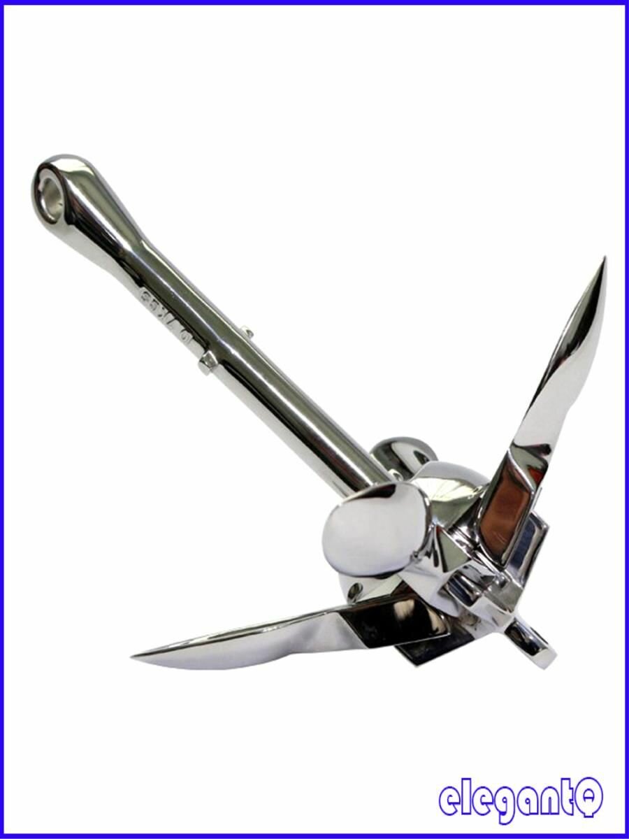 Надувная лодка из нержавеющей стали 316, железный металлический якорь совместим с плота, рыбацкой лодки, каяка, 0,7 кг