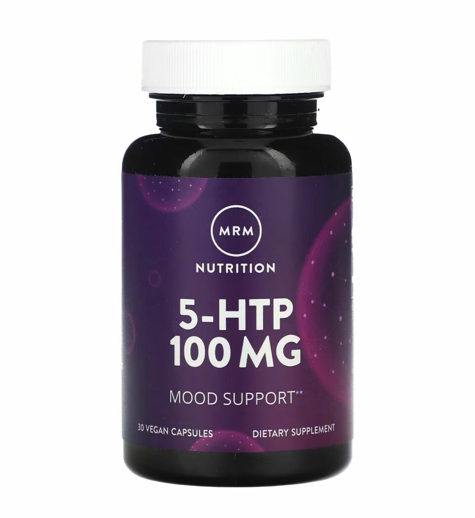 MRM Nutrition, 5-HTP, 100 мг, 30 веганских капсул