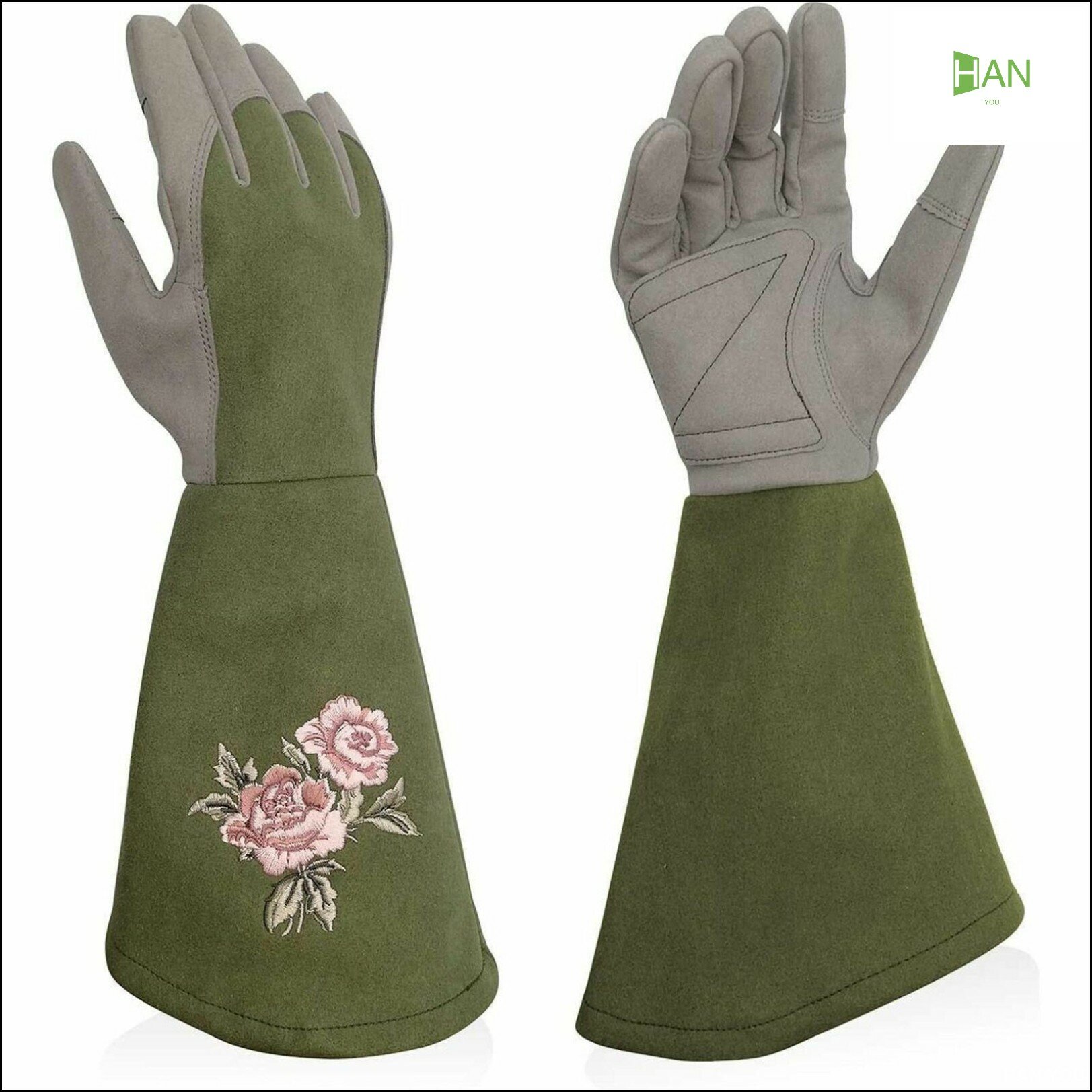 Эксклюзивные перчатки для садоводства с вышивкой обрезка роз