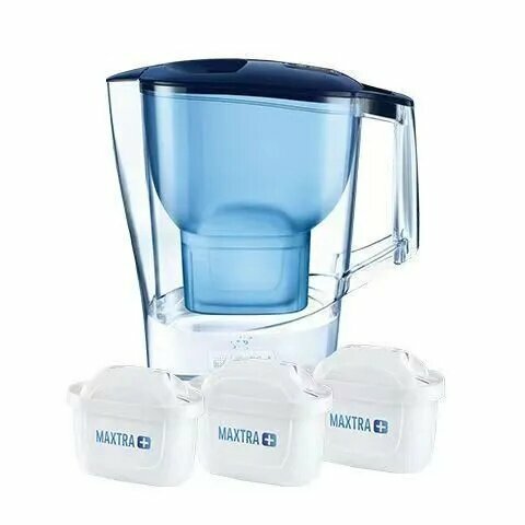 KNOW EASY-Фильтр-бак Brita, фильтрация питьевой воды, очиститель воды, 3,5 л, синий, три ядра в одной кастрюле