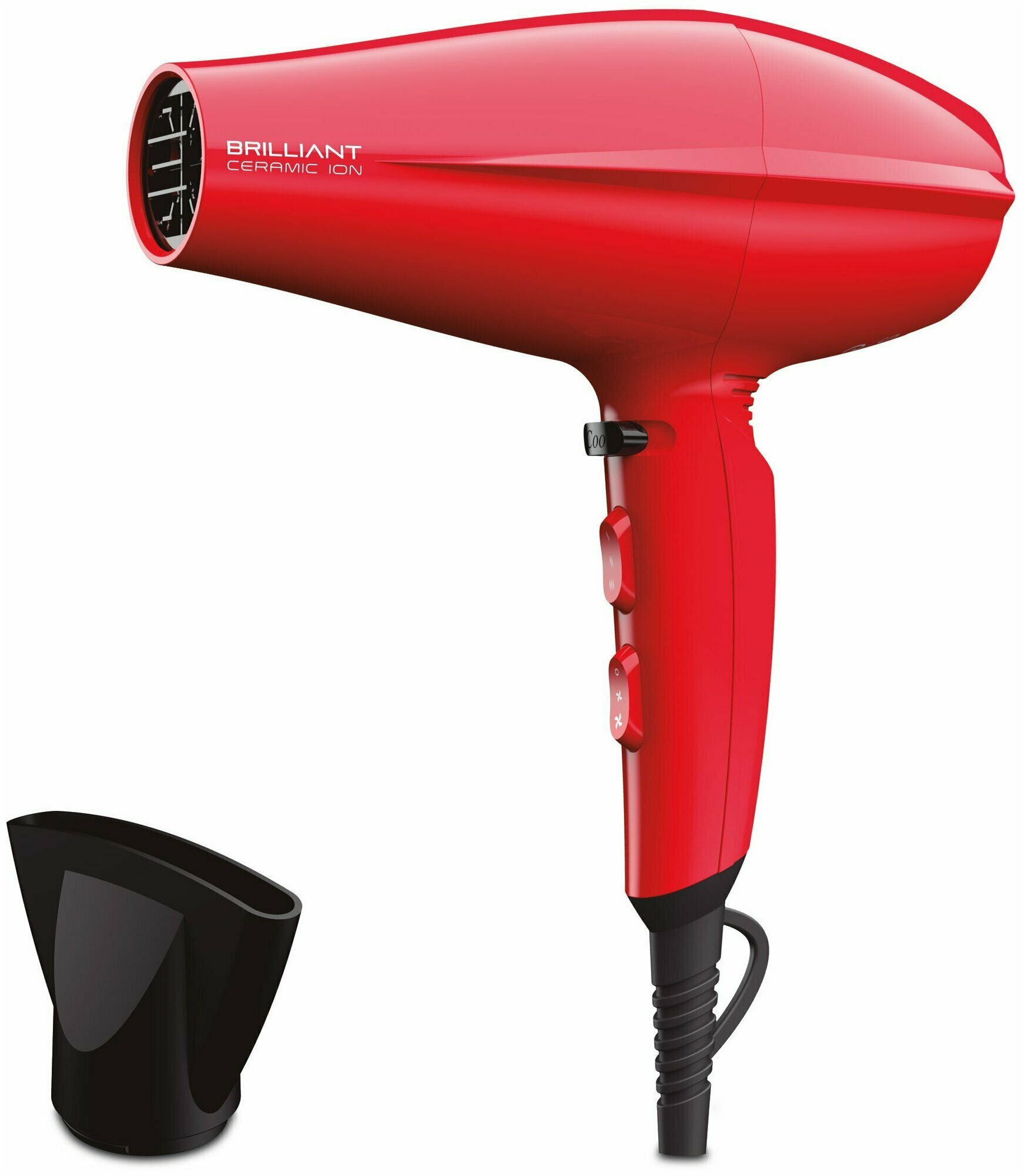 Фен GA.MA Brilliant Ceramic ION, мощность 2200 Вт, ионизация, холодный обдув