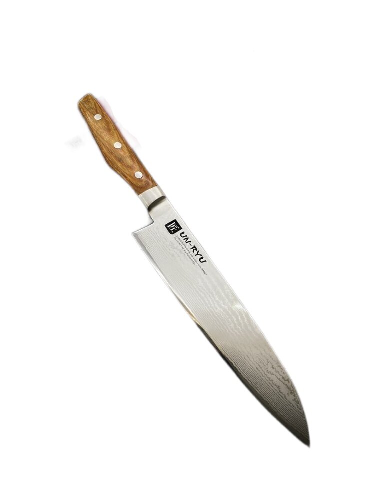 Нож кухонный Гюито 210 мм, сталь VG-10 33 слоя, рукоять pakka wood SHIMOMURA