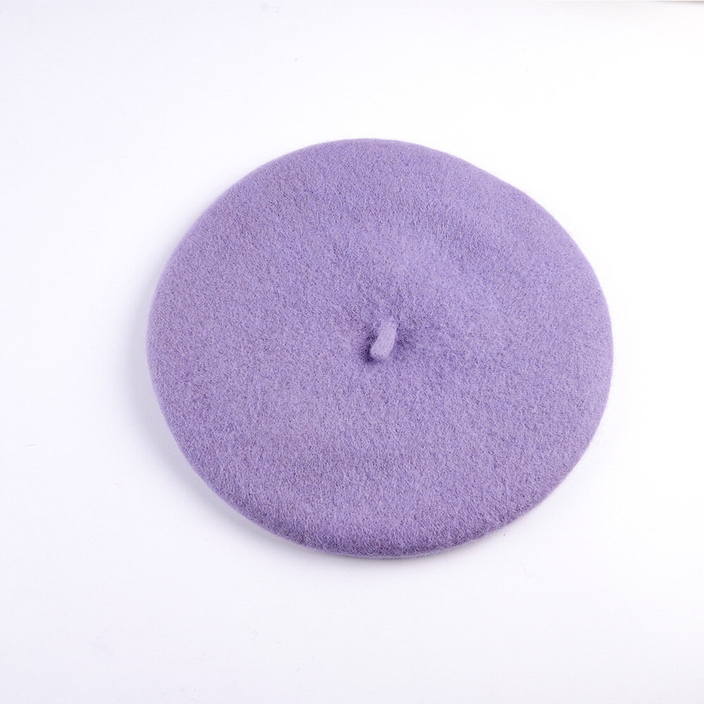 Осенние и зимние шапки, шерстяные универсальные корейские стильные модные береты, женская шляпа художника, , тыквенная шляпа, повседневный шерстяной берет