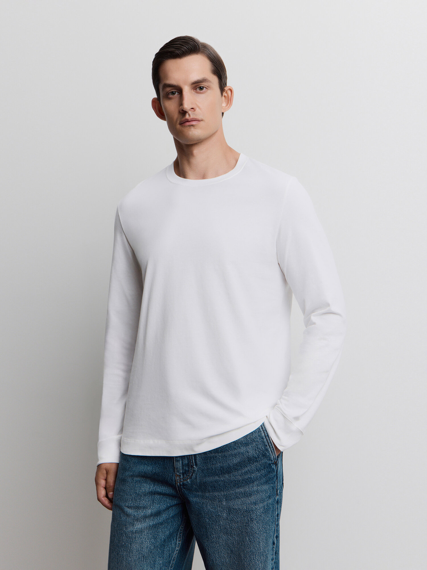 Лонгслив из хлопка Soft