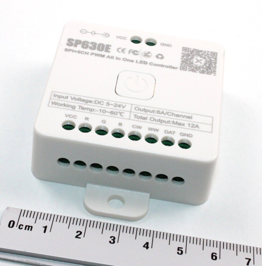 5ch+SPI JM-SP630E P710 (BT app BanlanX, 2.4GHz, RGBCCT-SPI, DC5-24V, SPI+5ch x6A, 60-288W), Контроллер RGB-CCT-SPI