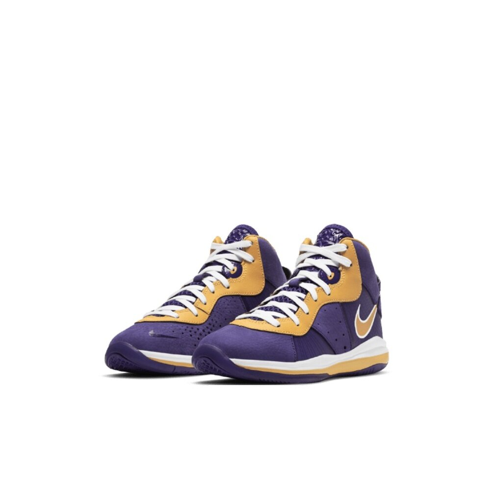 Кеды NIKE Lebron 8, размер EU 28 стопа (17CM), желтый/фиолетовый — фото 1