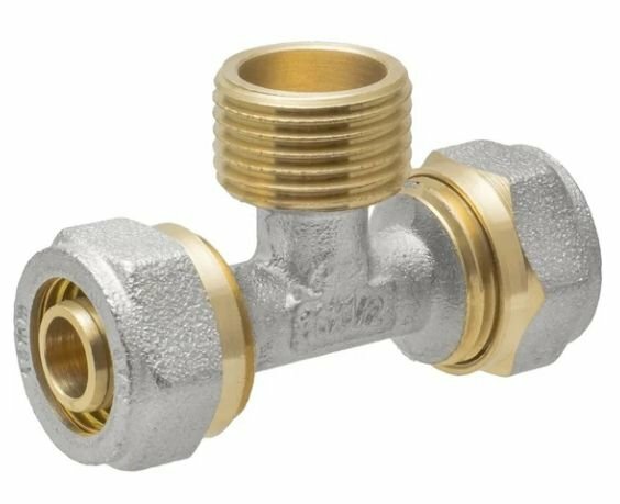 Тройник 16x1x2x16 ц/ш/ц