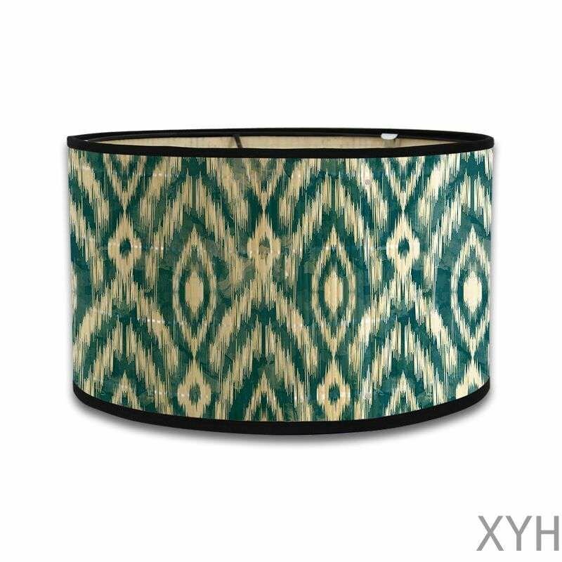 Круглый абажур 30х20см с современным узором. Легкий монтаж. Подходит для подвесных и настольных ламп: гостиная, спальня.