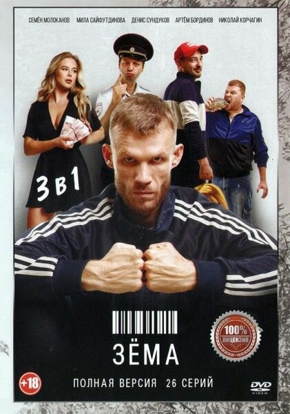 Зёма 3в1 (Три сезона, 26 серий, полная версия) (18+) на DVD