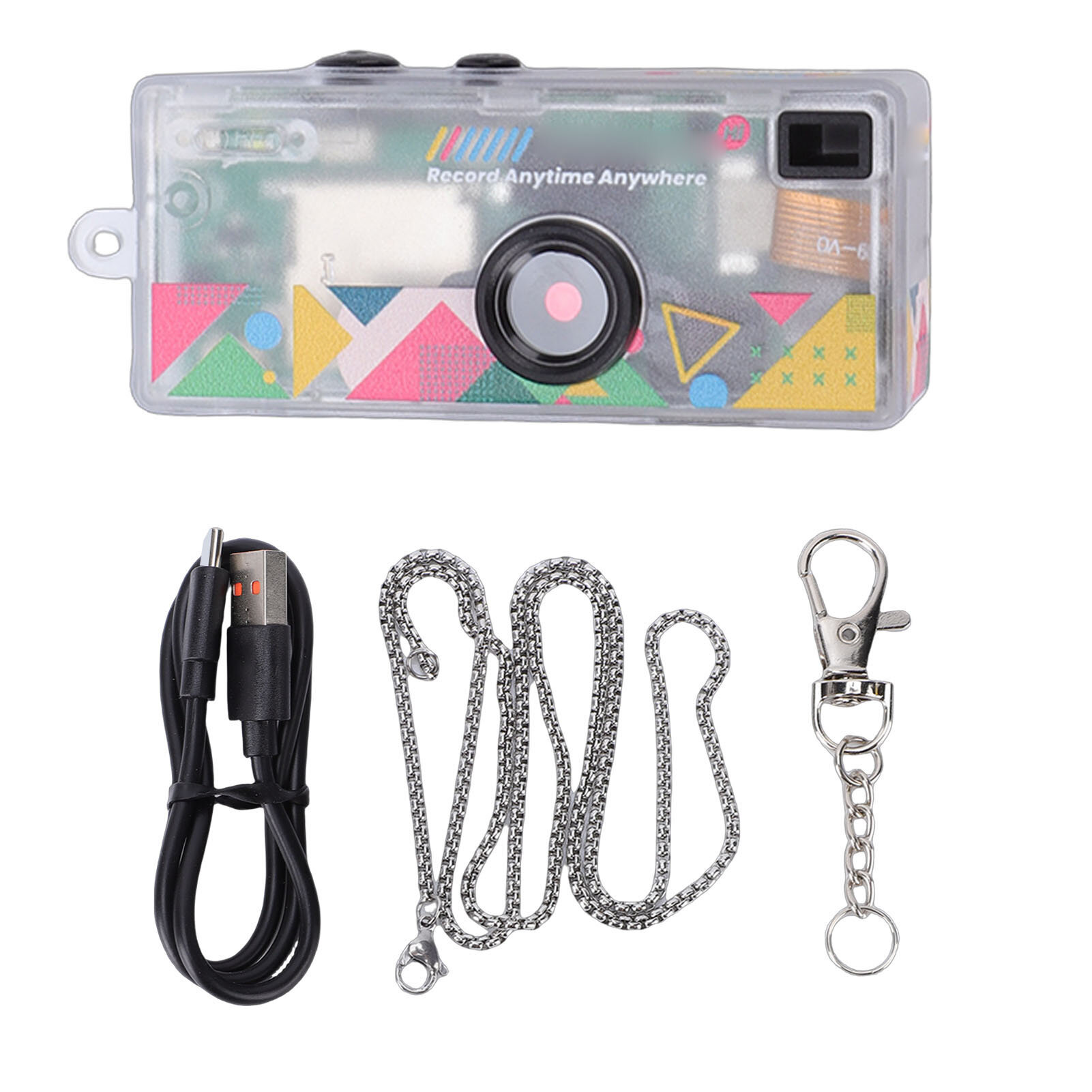 Цифровая камера-брелок с экраном 0,96 дюйма, камера для большого пальца, портативная маленькая видеокамера 1080P со вспышкой, широкоугольный автофокус