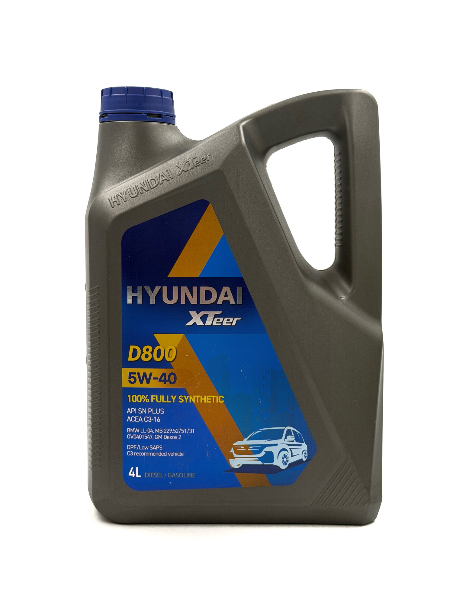 Моторное масло Hyundai XTeer D800 5w-40, синтетическое, 4 литра