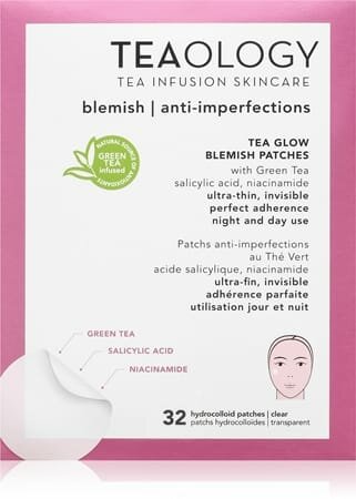 Патчи от прыщей Teaology Tea Glow Blemish Patch, 32 шт.