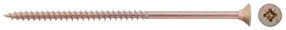 Саморезы универсальные 120x6,0 мм желтые (50 шт.)