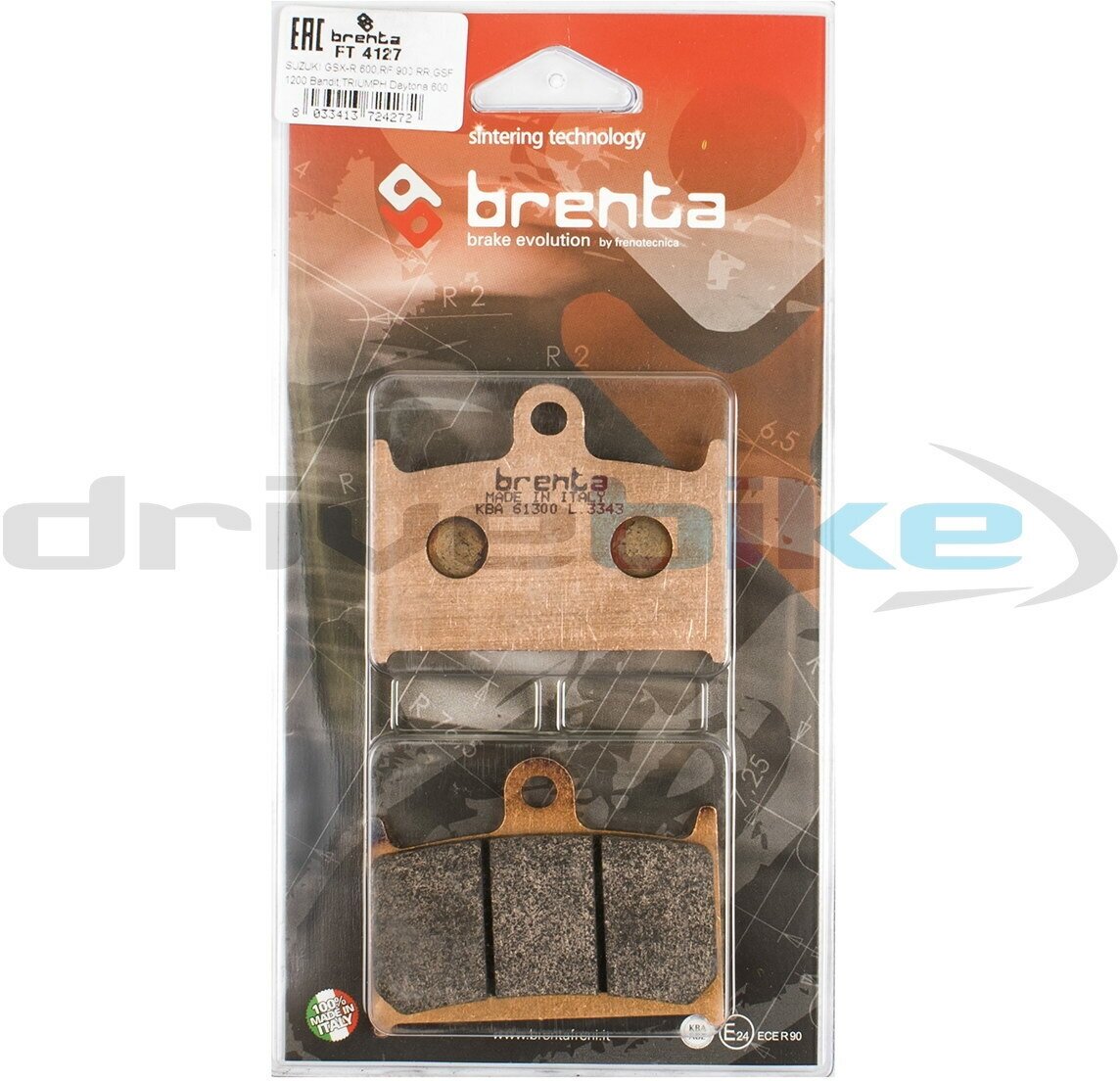 BRENTA Тормозные колодки FT 4127 Sintered