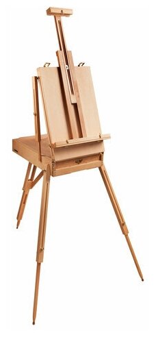 Этюдник BRAUBERG ART CLASSIC, бук, 50х34х11см, высота холста 87см, ножки дерев 90см, ремень, 190654