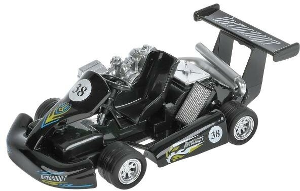 Технопарк Машина Картинг 13 см со светом и звуком, в ассортименте, металл 562829-R с 3 лет